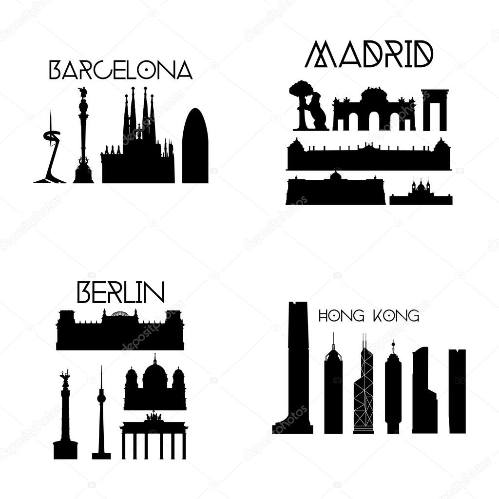 Famous places Stock Vector Image by ©Illustratiostock #57697327