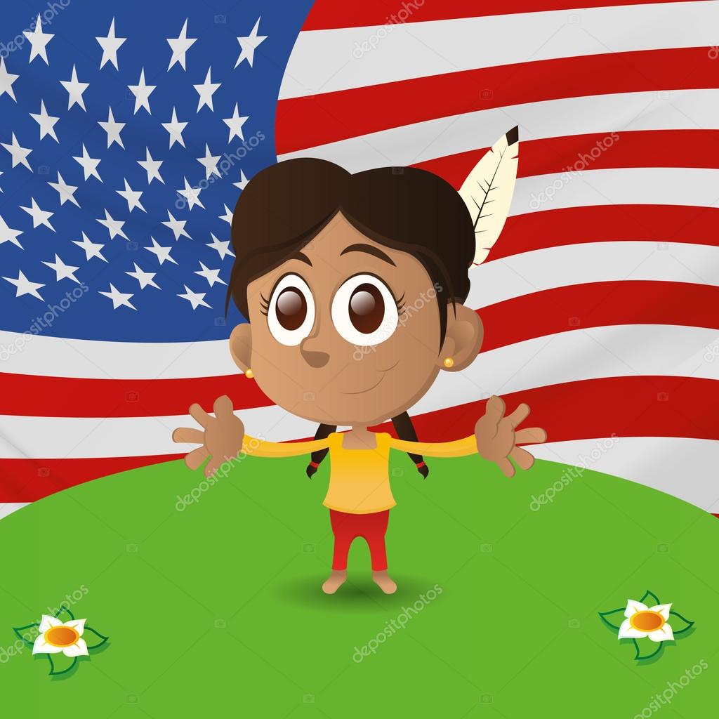 Kids and flags Stock Vector by ©Illustratiostock 62010791