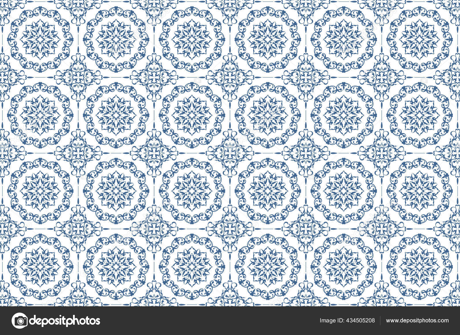 Traditional Seamless Pattern Vector Background Stock Vector by ©sakedon ...