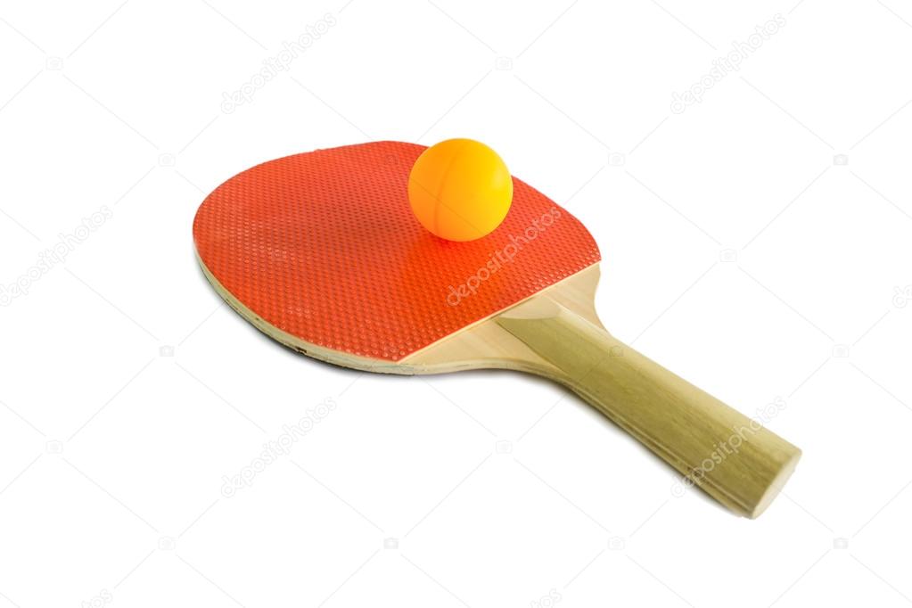 Table tennis racket and ball Stock Photo by ©NaiyanaDBoon 100647784