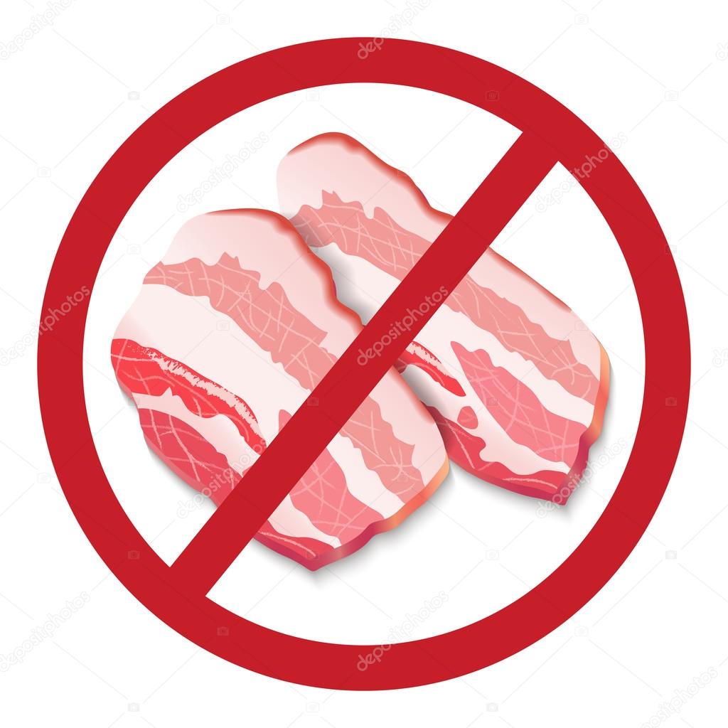 Signal Prohibited Bacon Stock Vector Image by ©pablofdezr1984 #88208036