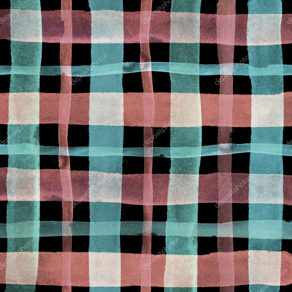 Watercolor checkered pattern Stock Photo by ©artnature 91751638