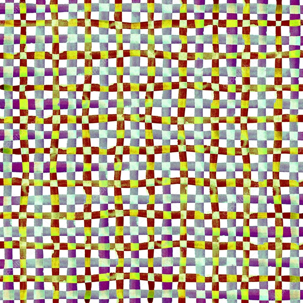 Watercolor checkered pattern — Stock Photo © artnature #91752016