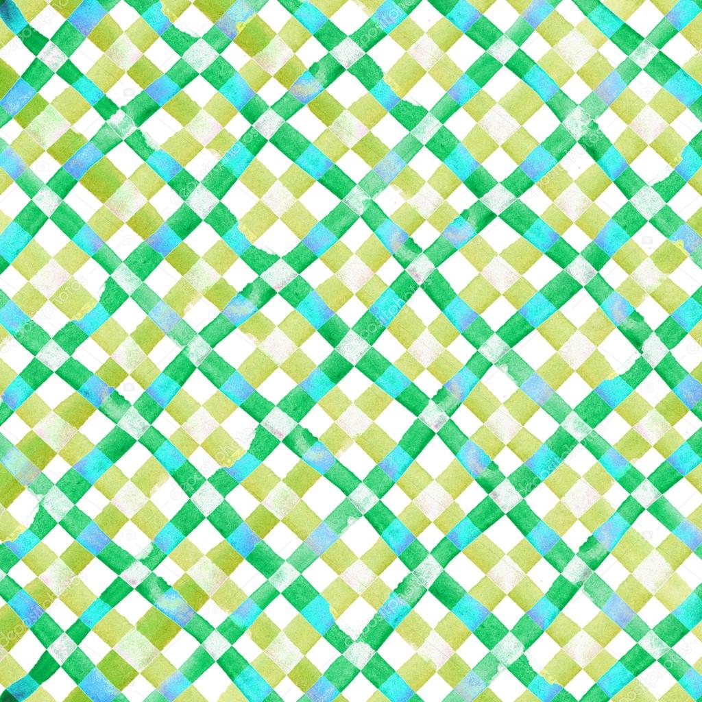 Watercolor checkered pattern Stock Photo by ©artnature 91752620