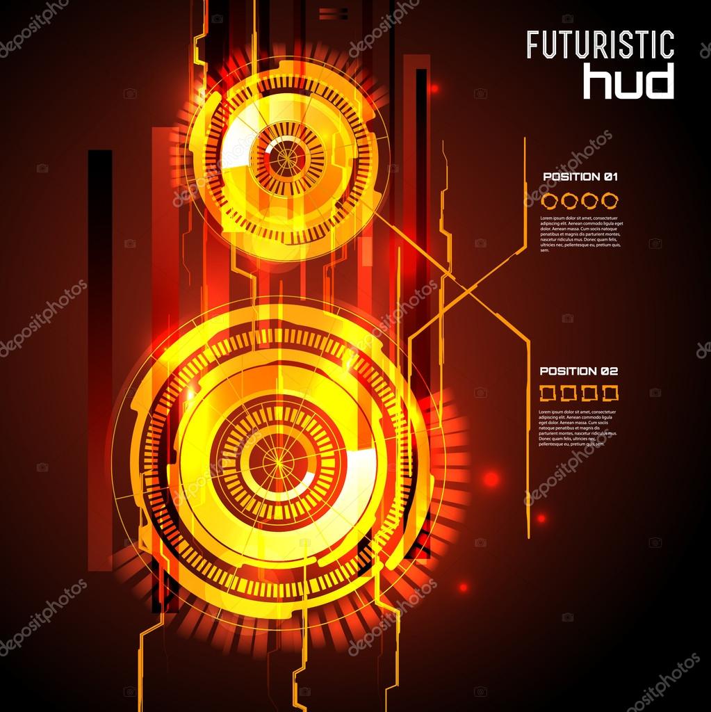 Sci fi Futuristic user interface Stock Vector by ©milissa4like 77305602