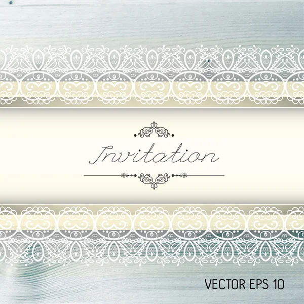 Vintage invitation on wood texture Stock Vector Image by ©milissa4like ...