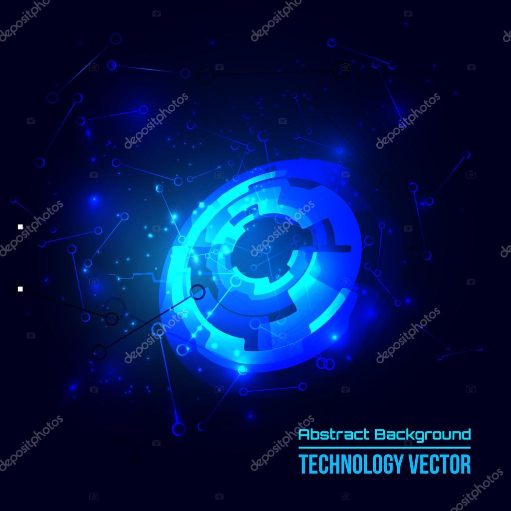 Abstract futuristic high tech background Stock Vector Image by ...