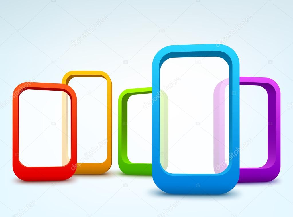 Abstract 3d vector frames Stock Vector Image by ©valex113 #68749715
