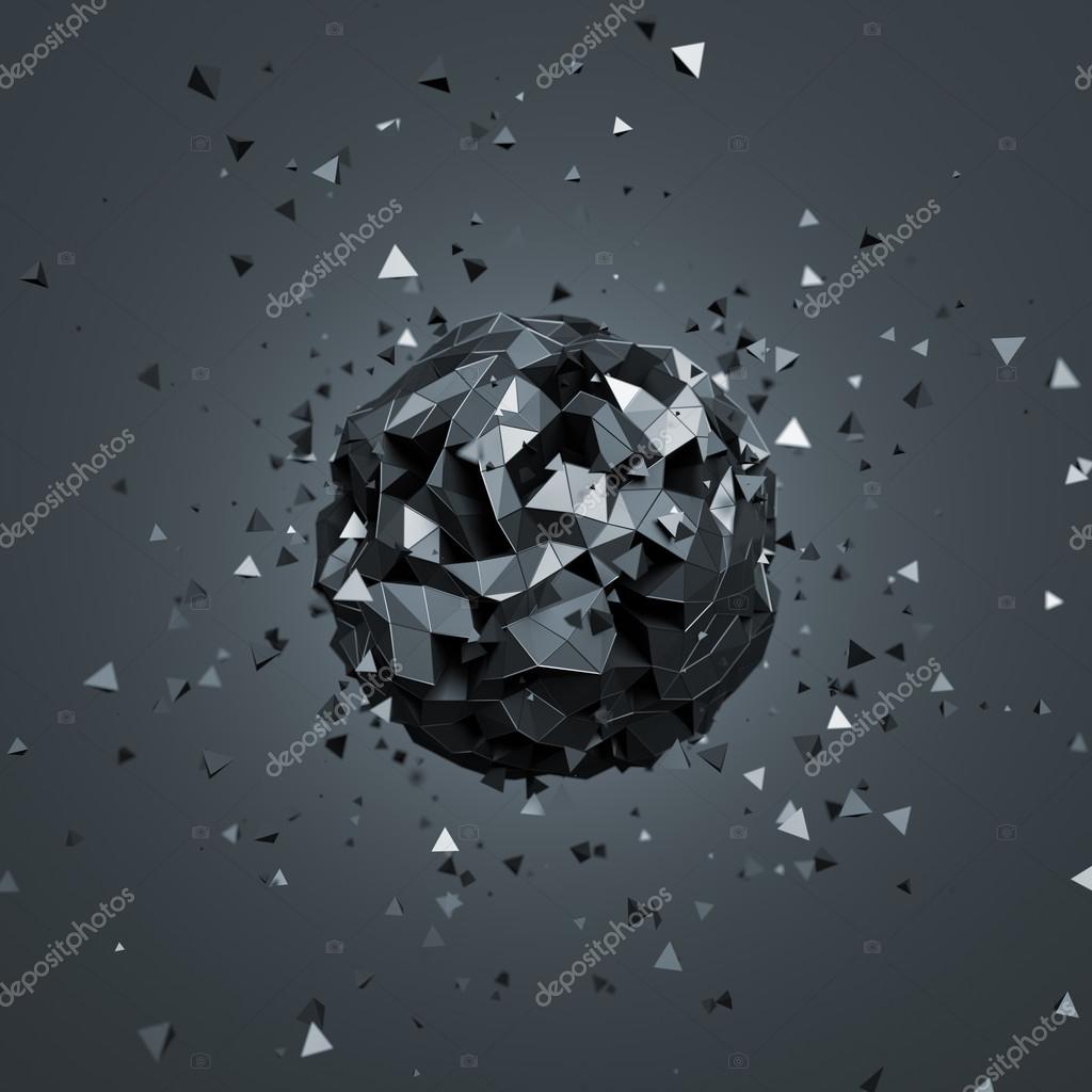 Abstract 3D Rendering of Low Poly Sphere. — Stock Photo © valex113 ...
