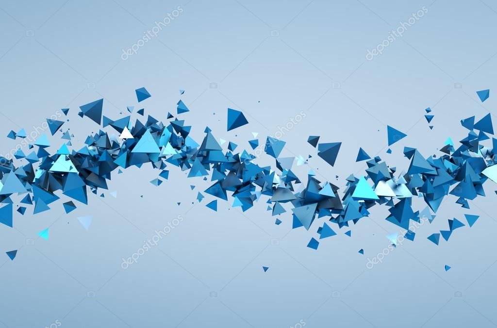 Abstract 3D Rendering of Flying Particles. — Stock Photo © valex113 ...