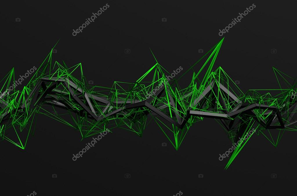 Abstract 3D Rendering of Chaotic Structure. — Stock Photo © valex113 ...