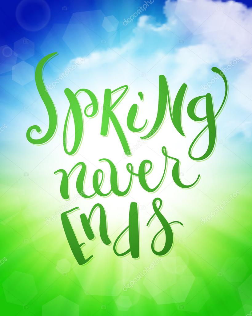 Spring never ends Stock Illustration by ©sunnysmilestock_ #102039628
