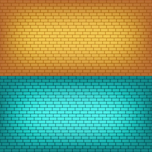 Set of brick walls seamless vector background. Stock Vector Image by ...