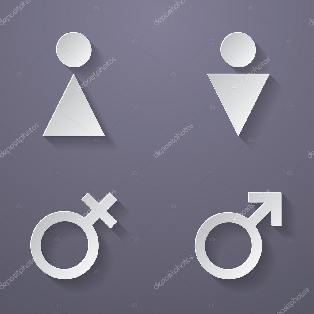 Símbolos masculinos y femeninos, iconos, signos 2023 Símbolos masculinos y femeninos, iconos, signos 2023