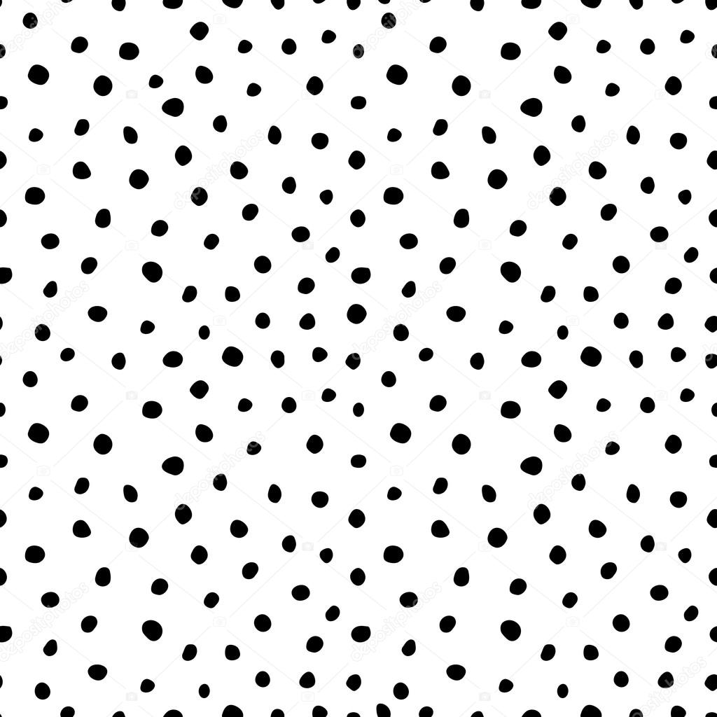 Repeating doodle dotted background. Vector seamless pattern. Stock ...