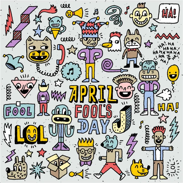 Funny Wacky Doodle Characters Stock Vector Image by ©Sashatigar #109117814