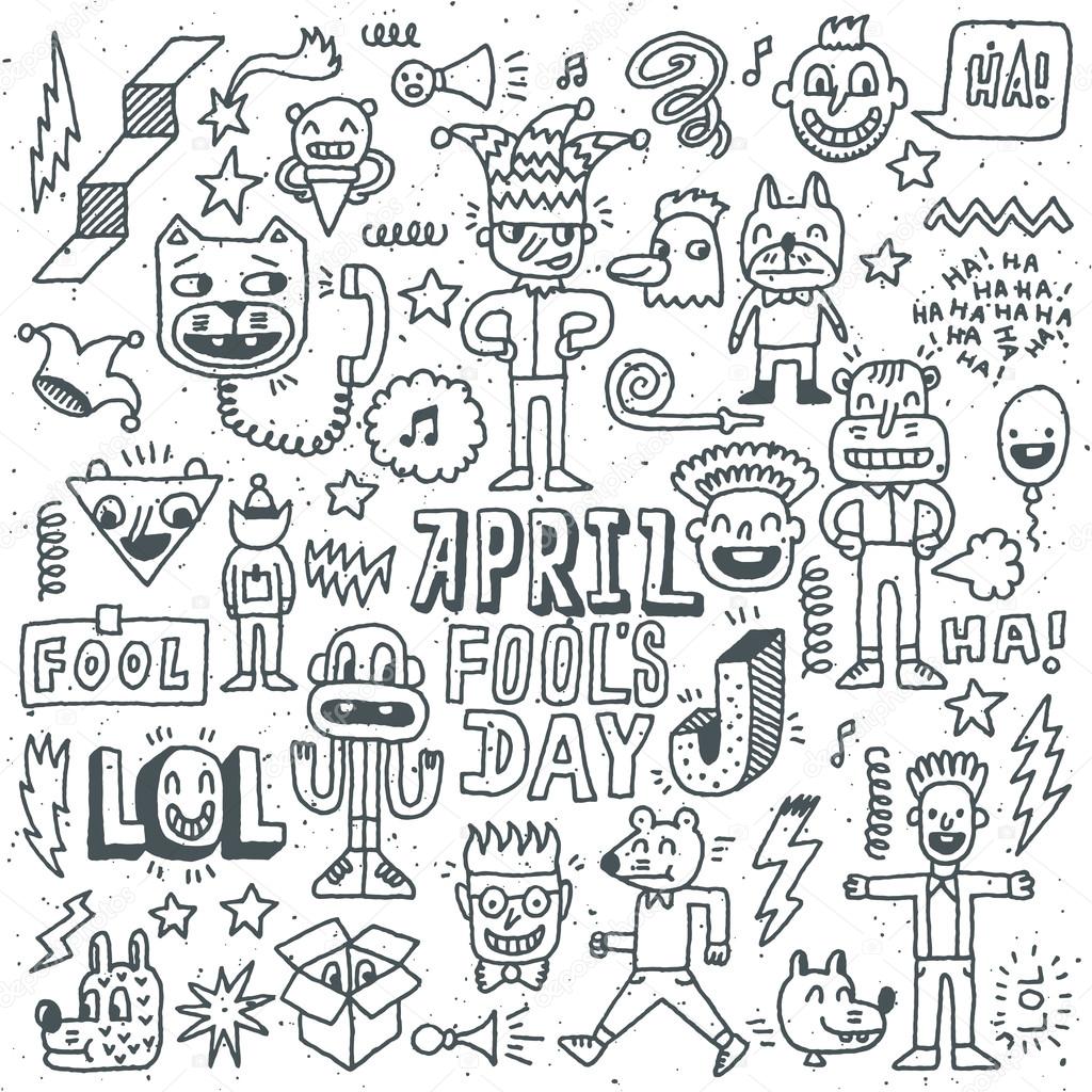 Funny Wacky Doodle Characters Stock Vector Image by ©Sashatigar #109117814