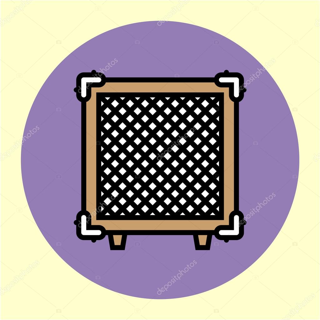 Guitar cabinet icon Stock Vector Image by ©Sashatigar #109123454