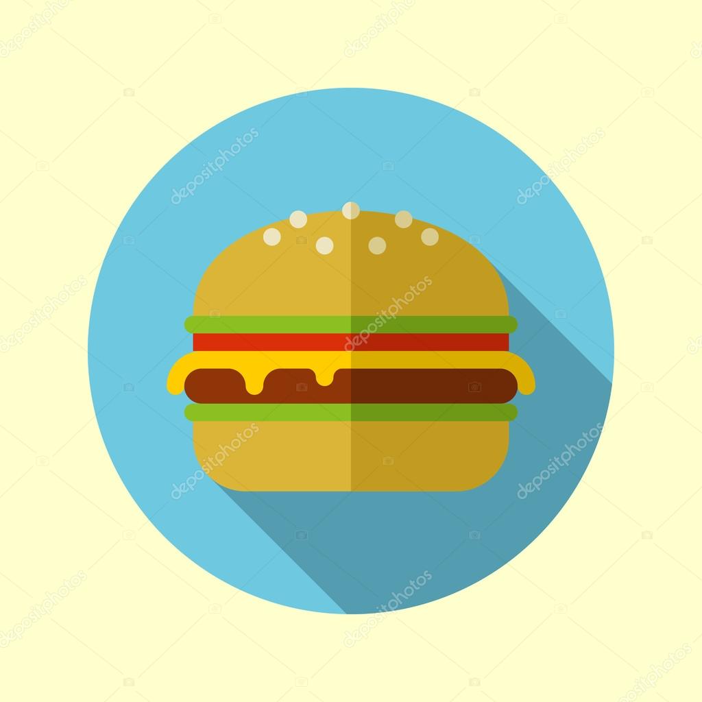 Burger icon — Stock Vector © Sashatigar #62851563
