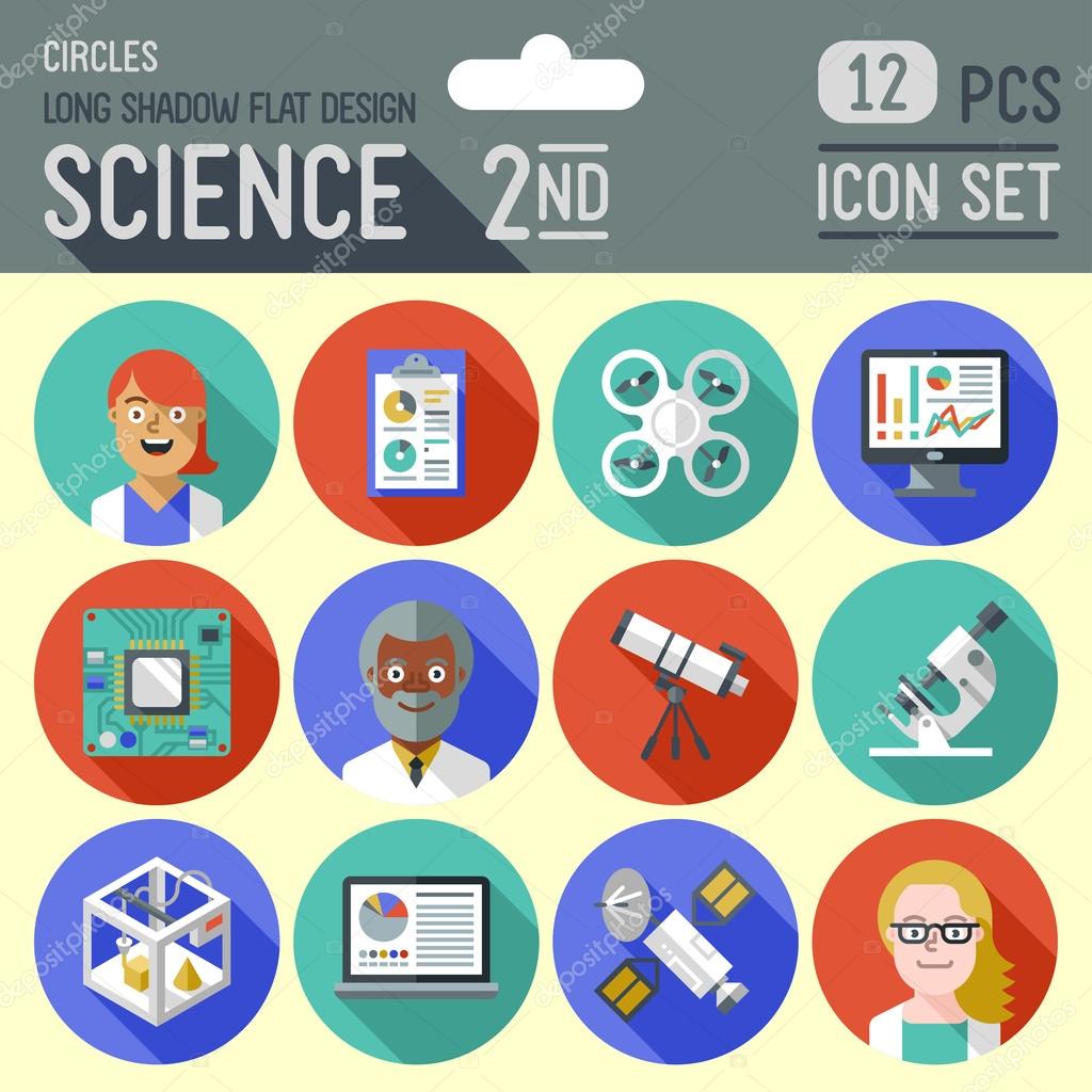 Iconos científicos Vector de stock #62852497 de ©Sashatigar