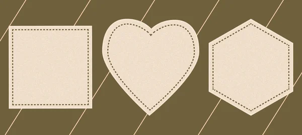 Notas de papel en forma de corazón imágenes de stock de arte vectorial ...