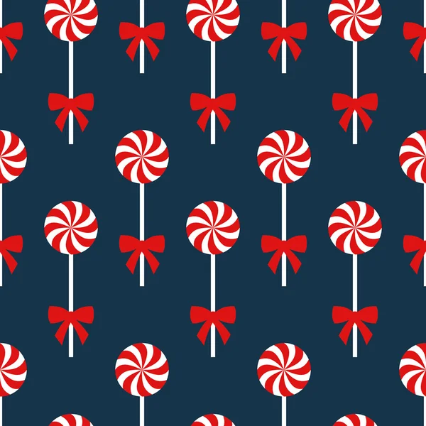 Seamless Christmas pattern with lollipops. Happy — Stock Vector © in ...