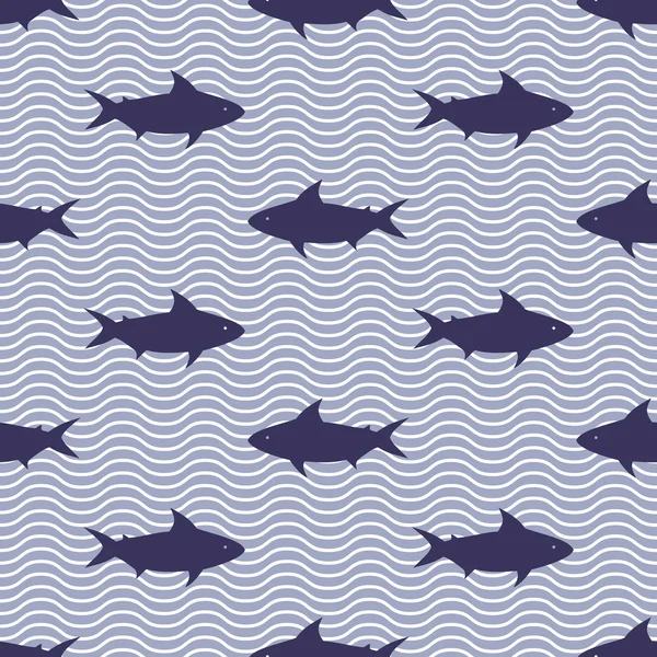 Shark pattern vector Vector Art Stock Images | Depositphotos