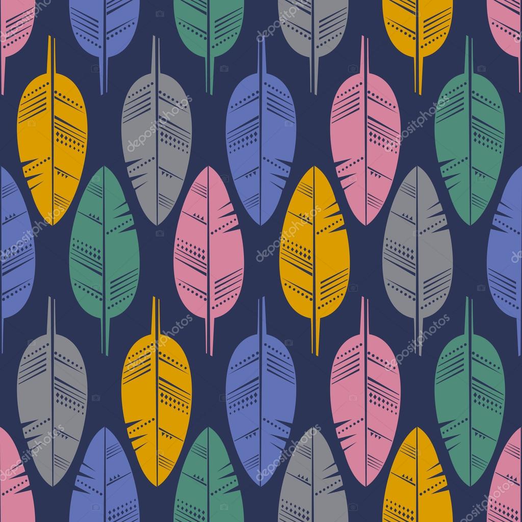 Feather Pattern Wallpaper