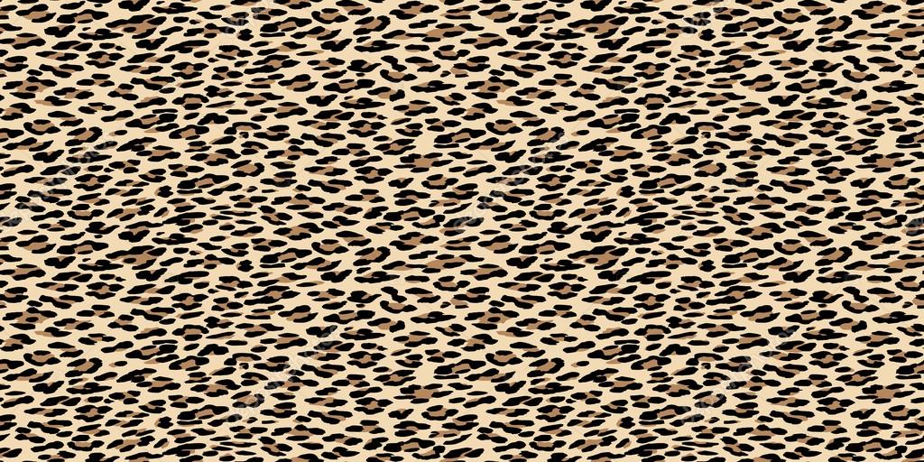 Seamless leopard pattern. Natural fur leopard print. Animal skin ...