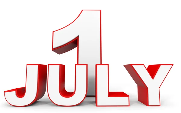 July 1. 3d text on white background. Stock Photo by ©iCreative3D 101377272