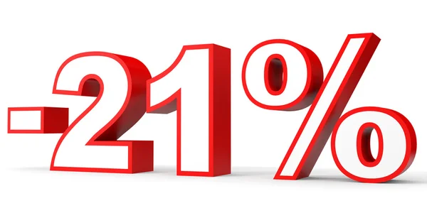 Twenty one percent off. Discount 21 %. — Stock Photo © iCreative3D ...