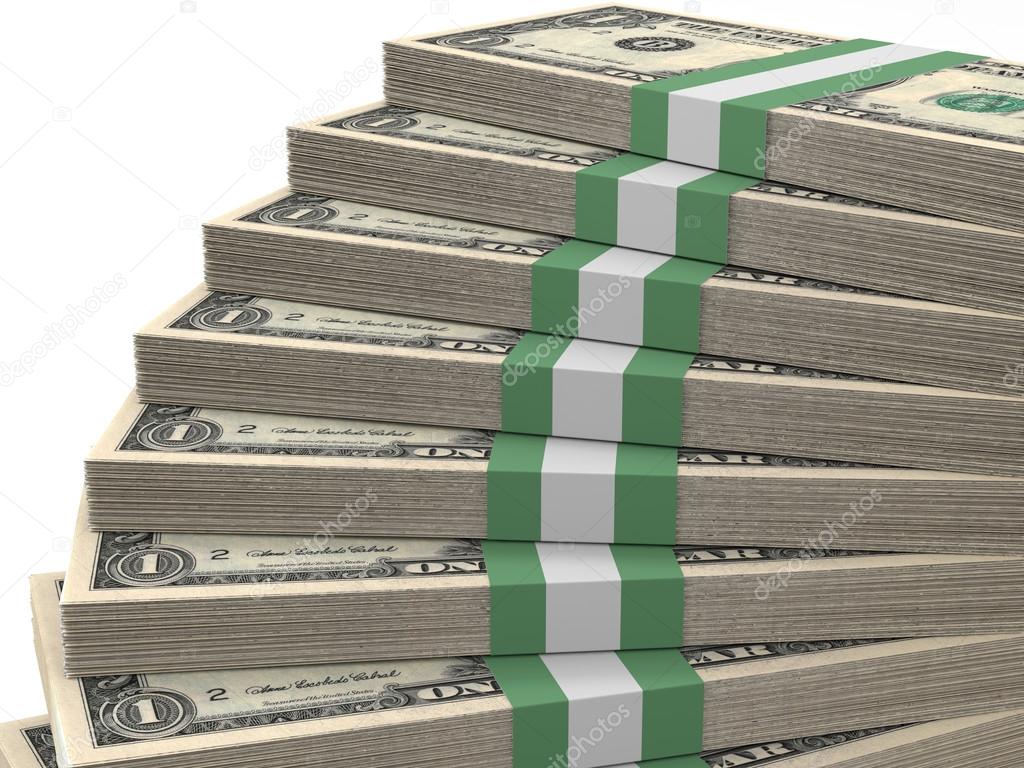 Stacks of money. One dollar. — Stock Photo © iCreative3D #68555123
