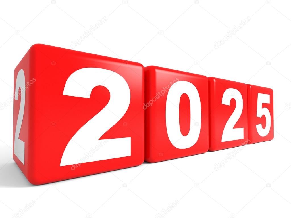 2025 New Year cubes. — Stock Photo © iCreative3D #68557337