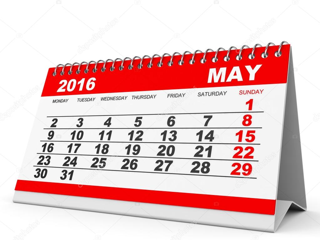 Calendar May 2016. Stock Photo by ©iCreative3D 68582495