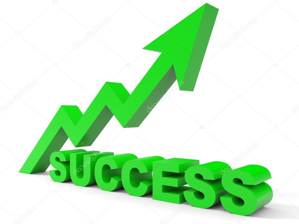 Graph up success arrow. — Stock Photo © iCreative3D #89668568