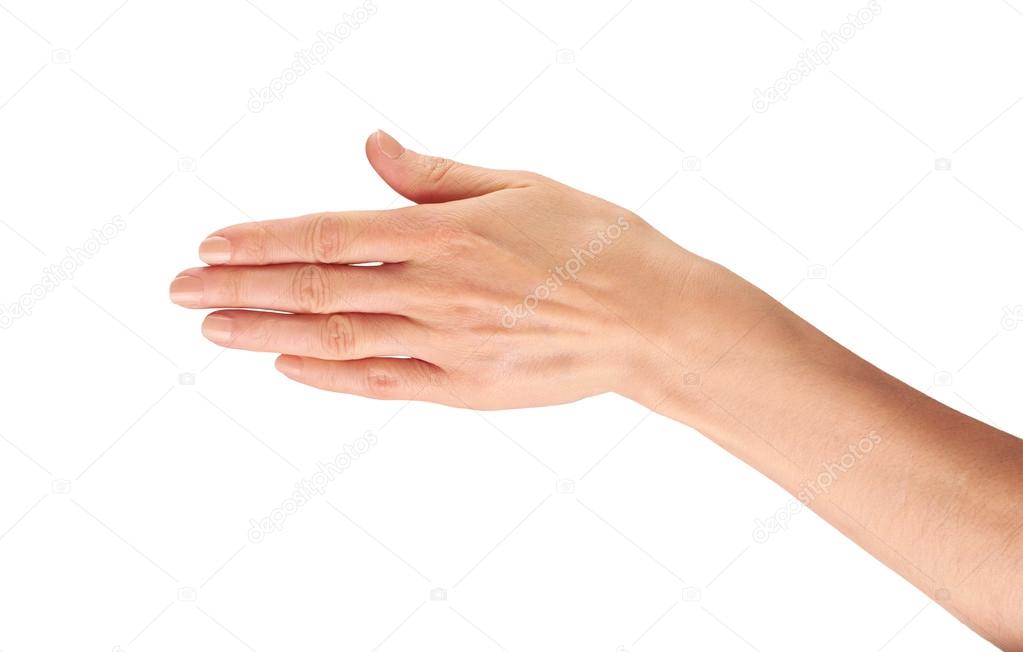 Hand covering copy space — Stock Photo © IzelPhotography #73379793