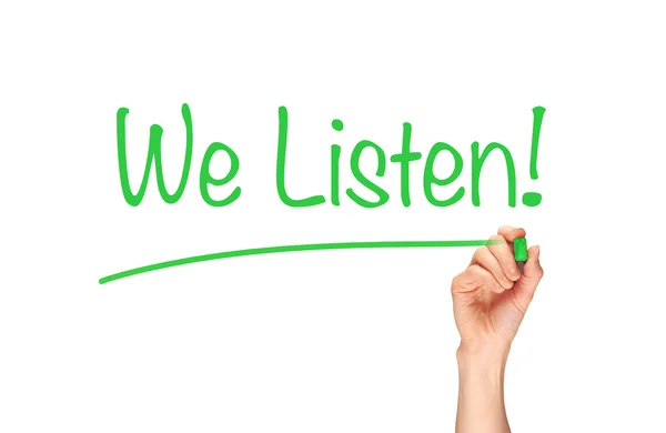 We listen Stock Photos, Royalty Free We listen Images | Depositphotos