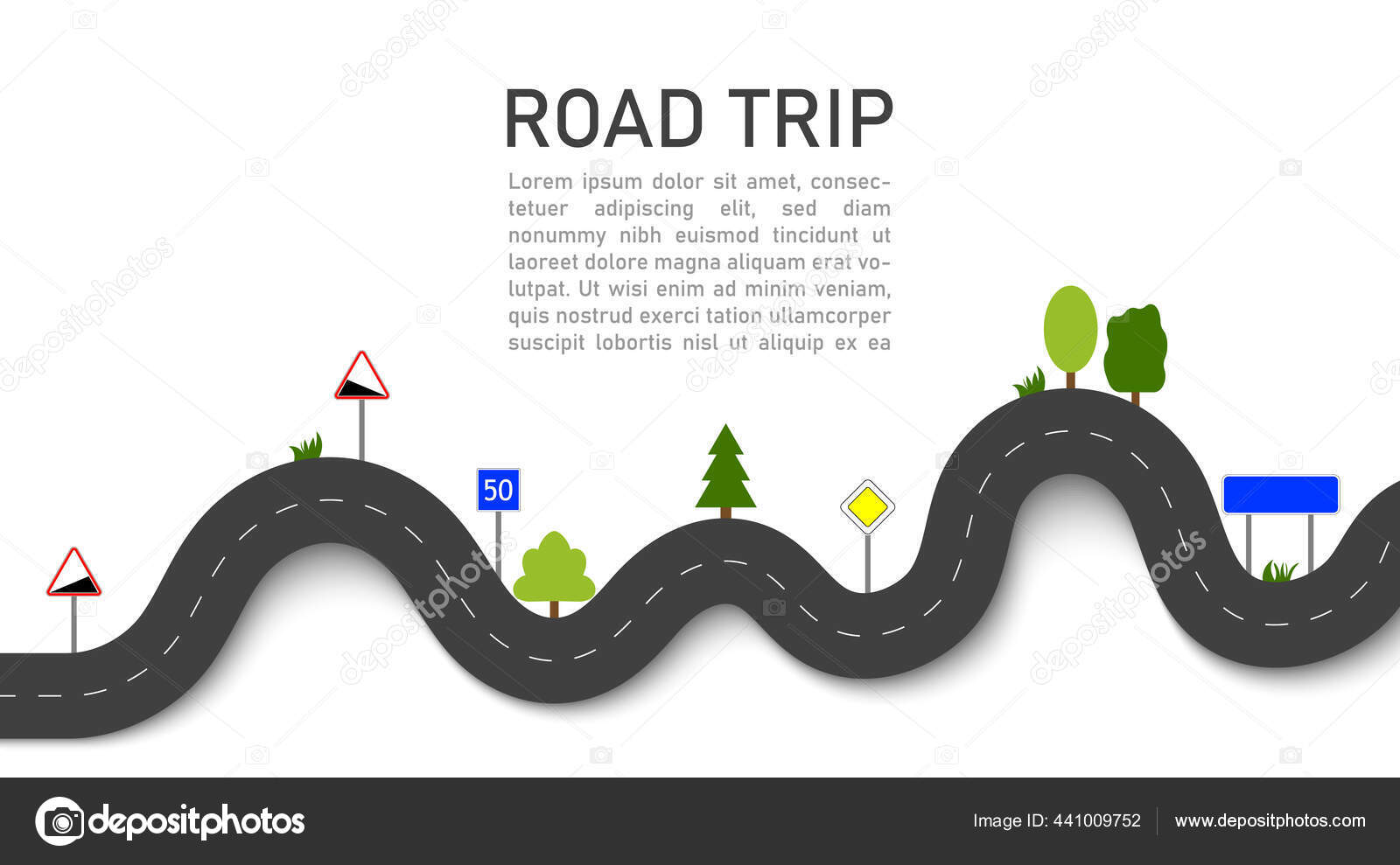 Perjalanan Ikon Untuk Peta Perjalanan Jalan Raya Untuk Perjalanan Jalan ...