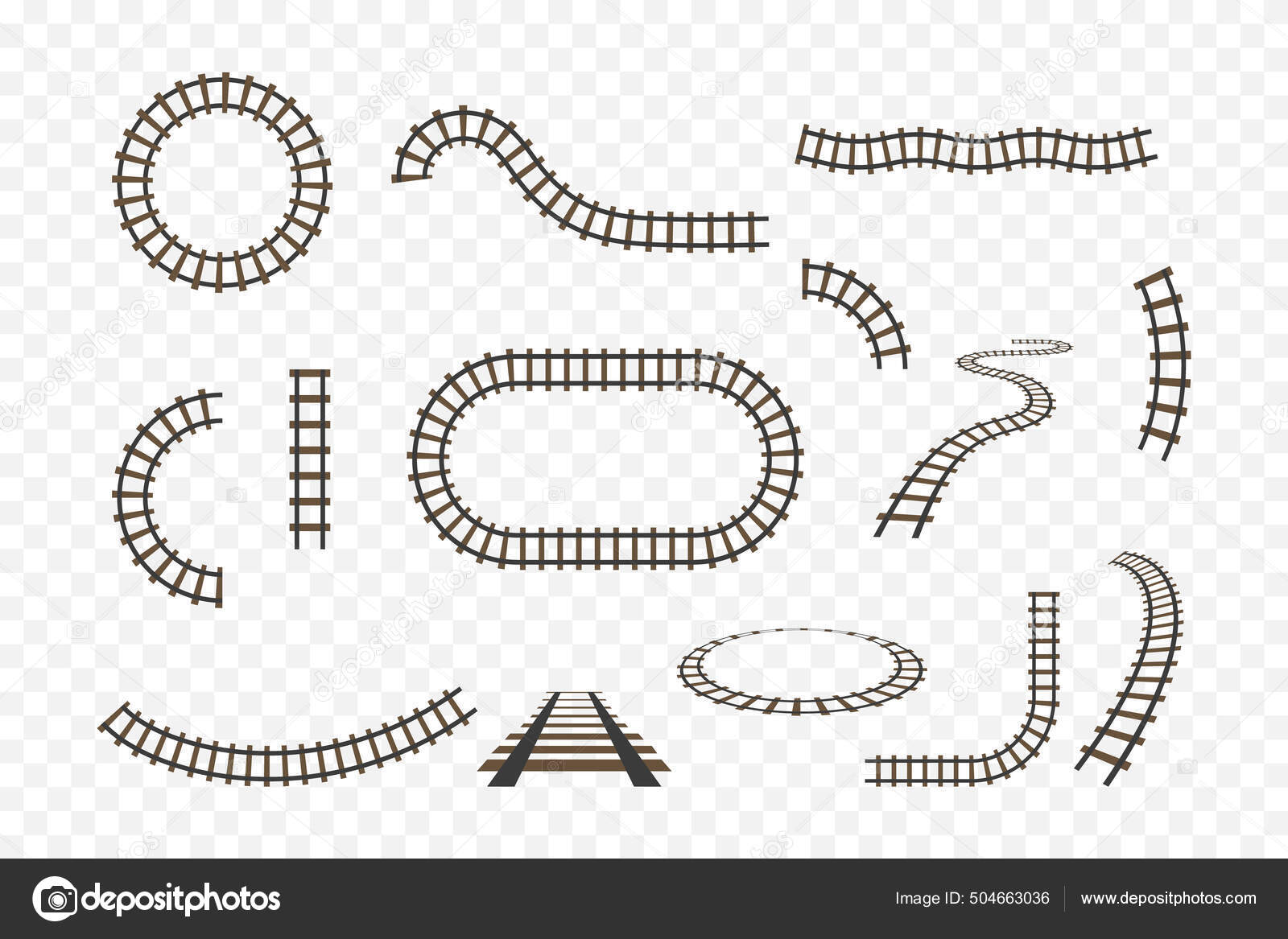 Train Track Page Border