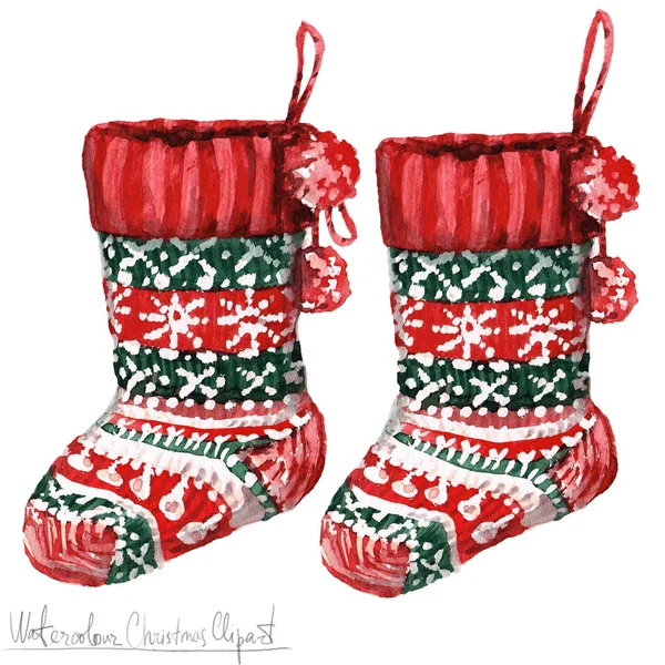 Christmas socks clip art Stock Photos, Royalty Free Christmas socks ...