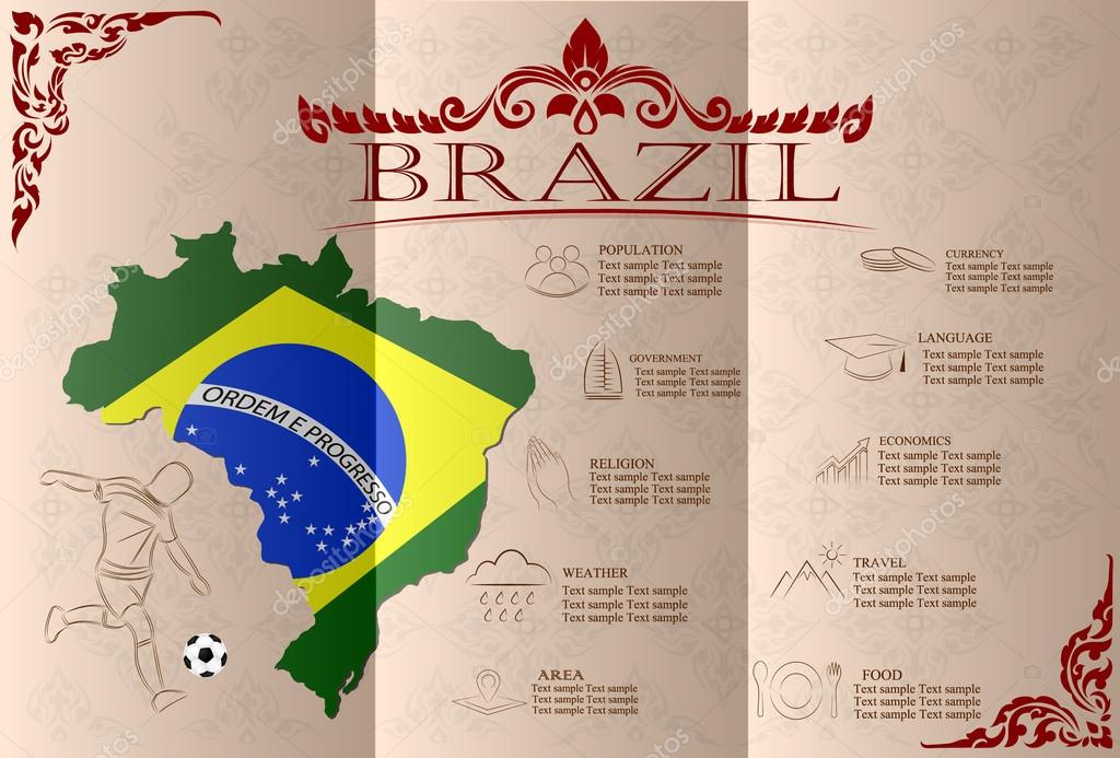 Brazil infographics, statistical data, sights. Vector Stock Vector ...