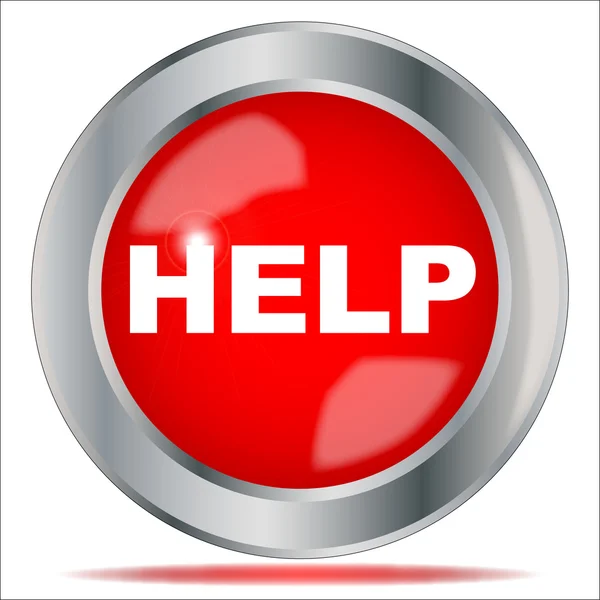 Red help button — Stock Vector © newartgraphics #30971713