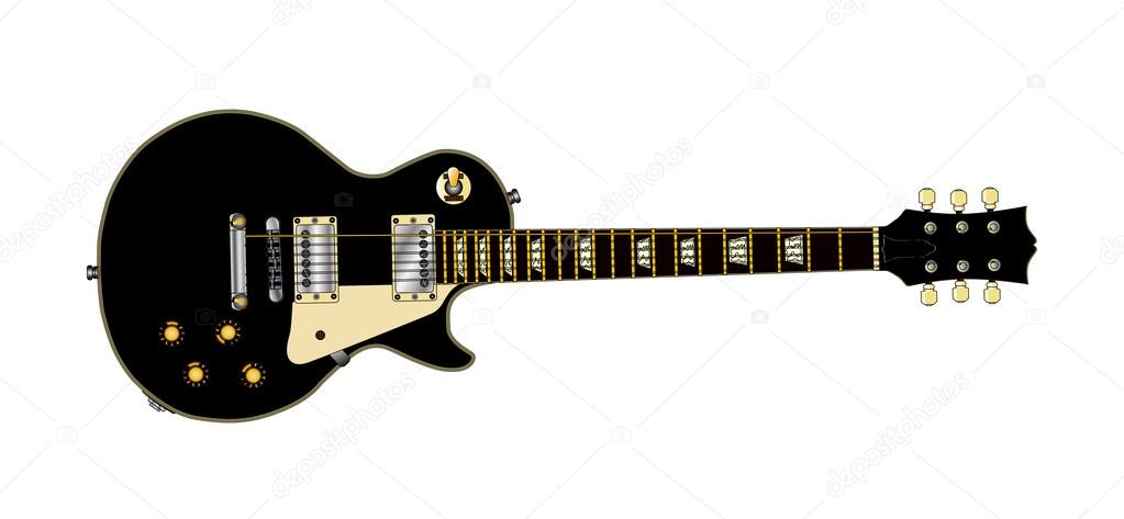 Typical Rock Guitar Stock Vector Image by ©BigAlBaloo #117320420