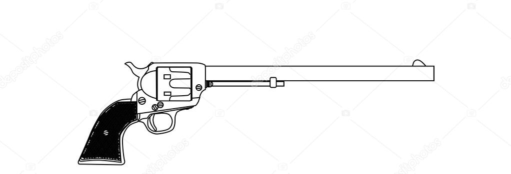 Six gun Vector Art Stock Images | Depositphotos