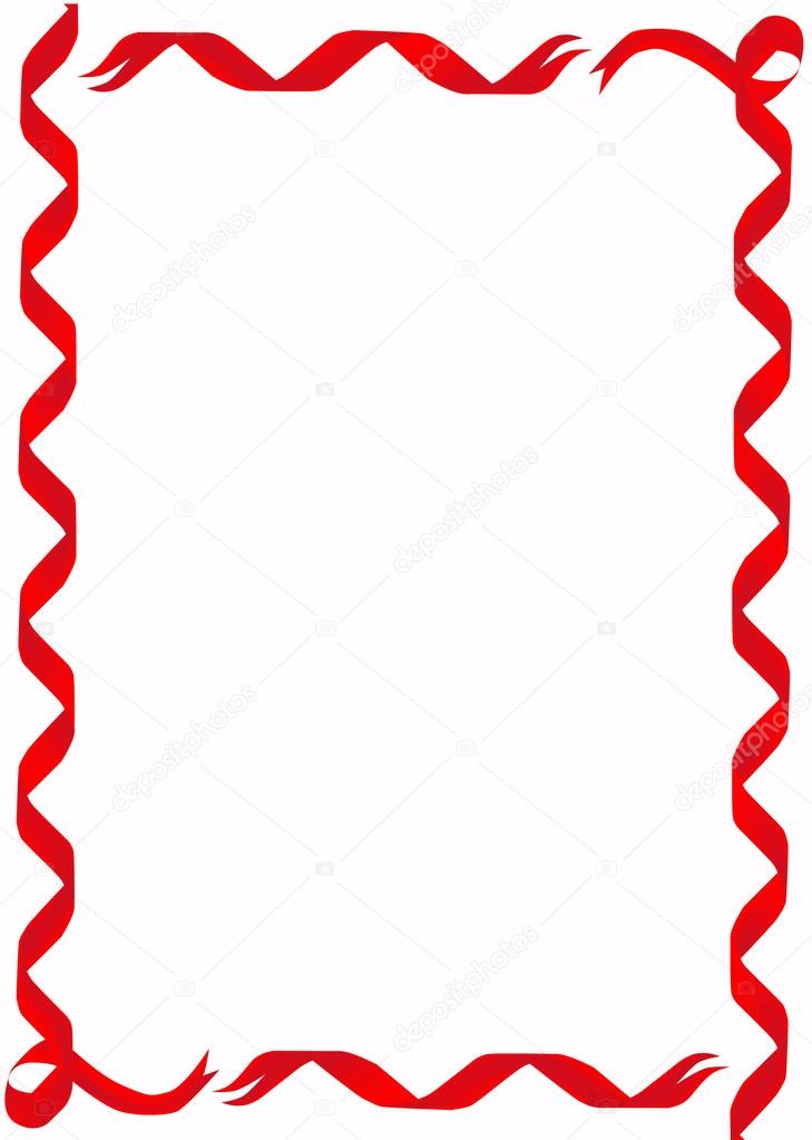 Red Ribbon Border Stock Vector Image by ©BigAlBaloo #54663135