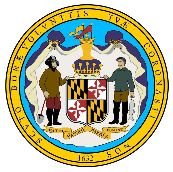Maryland state seal imágenes de stock de arte vectorial | Depositphotos