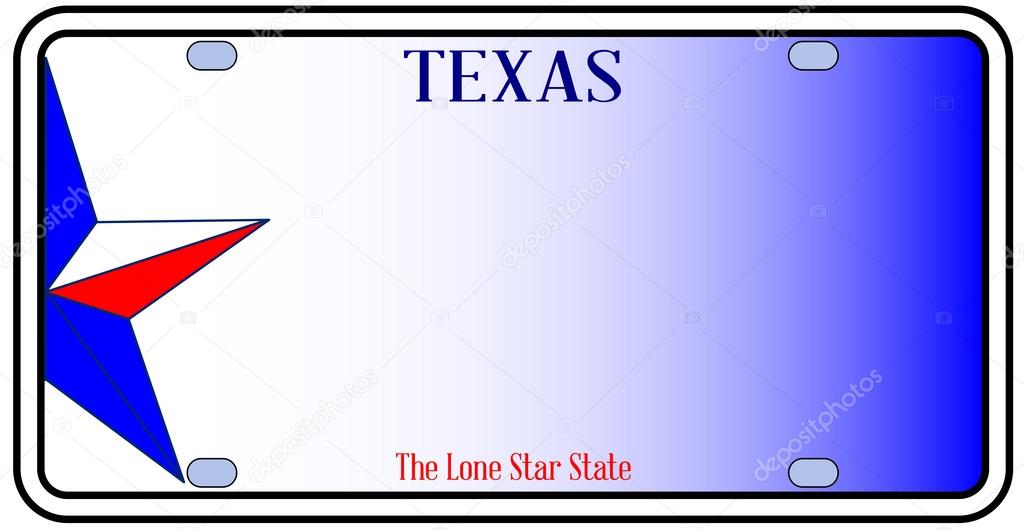 Texas License Plate Stock Vector Image by ©BigAlBaloo #56921273