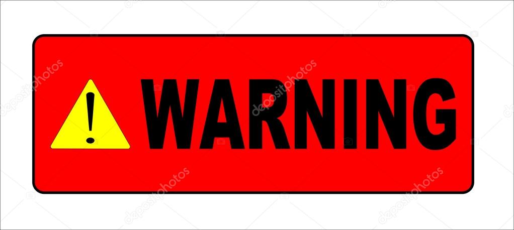 Warning Stock Vector Image by ©BigAlBaloo #57689715