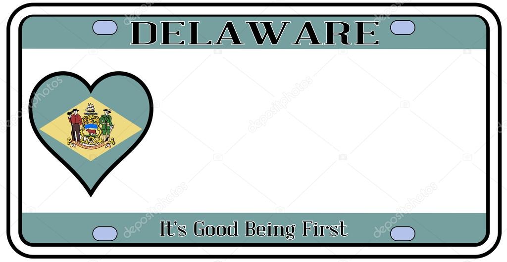 Delaware State License Plate Stock Vector Image by ©BigAlBaloo #60860217