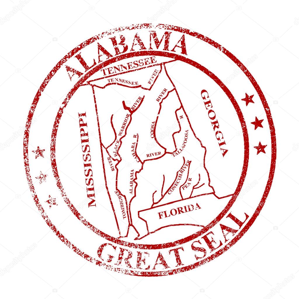 Alabama State Seal Stamp Stock Vector Image by ©BigAlBaloo #69619911